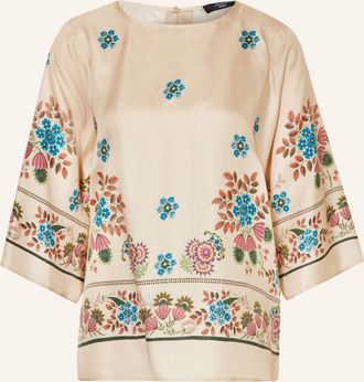 Max Mara Weekend Max Mara Blusenshirt Wkdsamba Mit 3/4-Arm Aus Seide beige