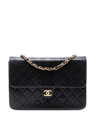Chanel sac &agrave; bandouli&egrave;re Single Flap (1997-1999) - Noir