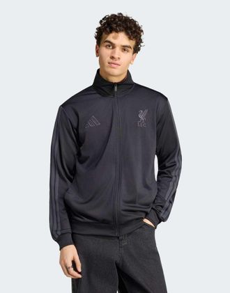 adidas Liverpool FC DNA haut de surv&ecirc;tement noir