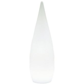 Reality Luminaires de jardin, Lampe ext&eacute;rieur Palmas M Blanc en Plastique, TRIO