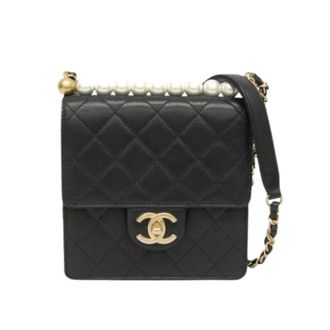 Chanel Sac bandouli&egrave;re &agrave; cha&icirc;ne Pre-owned - Femme - Pre-owned - Noir - Taille: ONE Size