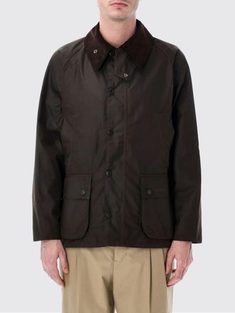 Barbour Veste Bedale en coton cir&eacute; avec col en velours c&ocirc;tel&eacute;