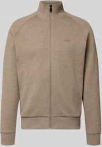 HUGO BOSS Sweatjacke mit Logo-Pr&auml;gung