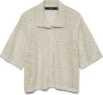 Vero Moda Vmleilani Mesh 2/4 Poloneck Cardigan