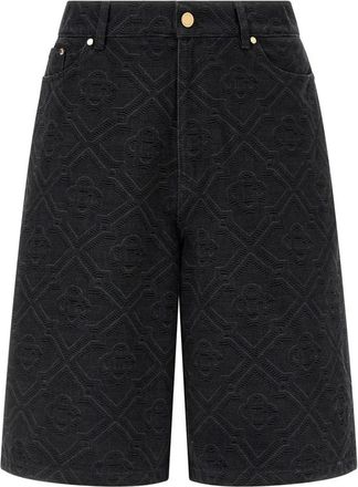 Casablanca Homme, Shorts, Noir, Taille: W30 Shorts en jean Monogram Laser
