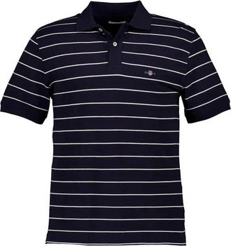 GANT Herren Polo-Shirt blau Baumwoll-Piqué