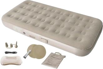 Generico Luftmatratze f&uuml;r Camping, Luftbett mit integrierter elektrischer Pumpe, 190 cm x 99 cm x 25 cm, wasserdicht, faltbar, aufblasbar, f&uuml;r Reisen, Rucksack