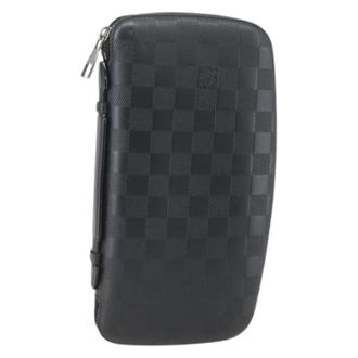 Louis Vuitton Pochette Vintage en Cuir dOccasion - Femme - Pre-owned - Noir - Taille: ONE Size
