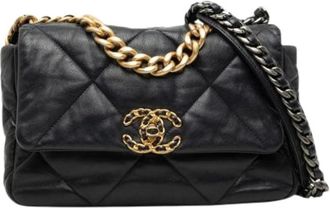 Chanel Pre-owned Medium 19 Flap Bag - Femme - Pre-owned - Noir - Taille: ONE Size