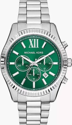 Michael Kors Michael Kors - Lexington - Chronograph für Herren aus silberfarbenem Edelstahl