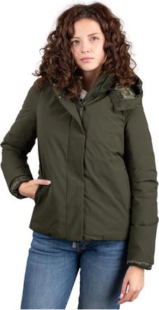 Save The Duck Femme, Vestes, Vert, Taille: 42 FR Elaine Parka