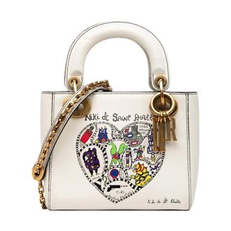 Dior Pre-owned Sac &agrave; poign&eacute;e avec cha&icirc;ne - Femme - Pre-owned - Blanc - Taille: ONE Size