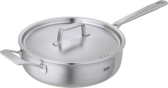 Kuhn Rikon CULINARY FIVEPLY Schmorpfanne unbeschichtet &Oslash; 28 cm, 5-PLY Mehrschichtmaterial, f&uuml;r alle Herdarten inkl. Induktion