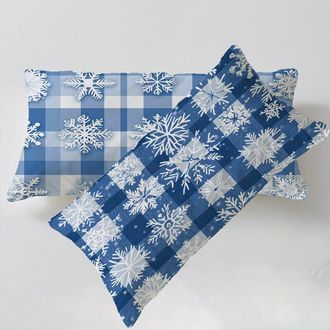 Generic Kopfkissenbezug Gr&uuml;N Kissenbezug 40x60cm Tartan Kissenbez&uuml;ge Leinen Dekokissen Kissenbez&uuml;ge Cushion Cover Weich und Bequem Unsichtbarer Rei&szlig;verschluss