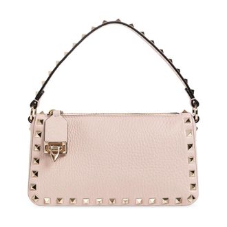 Valentino Garavani Femme, Sacs, Rose, Taille: ONE Size Sac bandouli&egrave;re en cuir Rockstud petit mod&egrave;le
