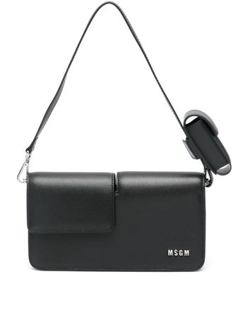 Msgm sac porté épaule à logo - Noir