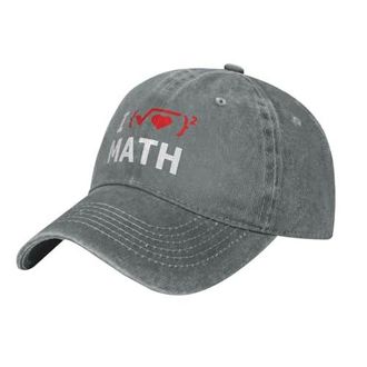Generic Jadore Les Maths Unisexe Chapeau De Cowboy Styl&eacute;e Hip-Hop Cap L&eacute;ger Trucker Caps pour Toutes Les Saisons Tennis Voyage