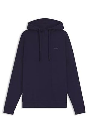 HUGO BOSS Hommes Austin Hoodie Sweat à Capuche en Jacquard gaufré de Coton mélangé