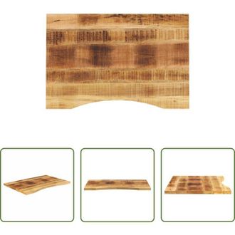 vidaXL vidaXL Massivholz - Schreibtischplatte mit Aussparung 100x60x2,5cm Massivholz Mango