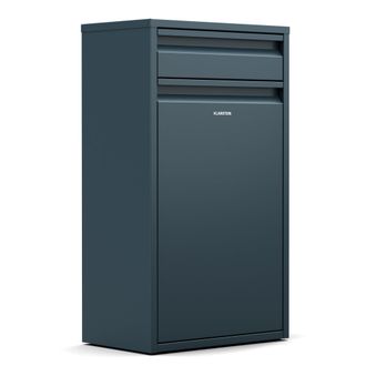 Klarstein Single-Compartment M&uuml;lleimer 50L - Edelstahl Abfalleimer K&uuml;che Mit Schublade, Wandmontage & Geruchsverschluss, Inkl. Befestigungsmaterial, Anthrazit