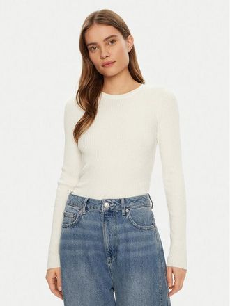 Jack & Jones Pullover Jodi 12250072 Wei&szlig; Slim Fit