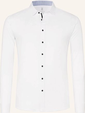 DeSoto Desoto Jerseyhemd Slim Fit weiss