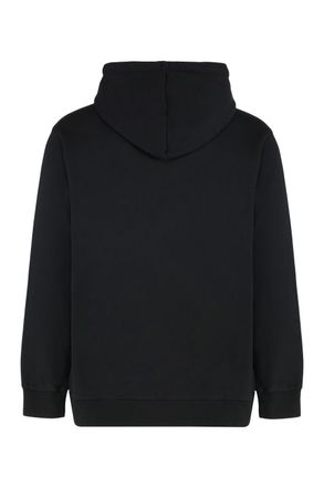 Palm Angels Mens Hooded Cotton Sweatshirt Black Jumpers Sweater