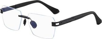 Generic Lunettes De Soleil Homme En M&eacute;tal &Agrave; D&eacute;grad&eacute; De Couleurs, Sans Monture, Style Conduite.(White)
