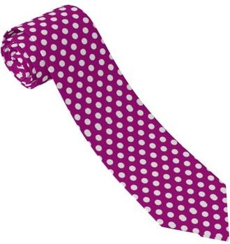 Generic Cravates Homme Imprim&eacute; &Agrave; Pois Violet Vif R&eacute;glable Cravates Fine Cravate Pour L&Eacute;cole C&eacute;l&eacute;brations Travail