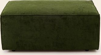 Madura Pouf Dyonis Chenille Vert olive - VERT