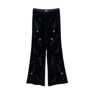 Forte_Forte Weite Hosen - - Trousers - Damen - Blau - S
