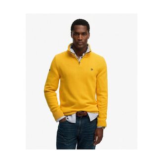 Superdry Pull en tricot &agrave; demi-zip en coton