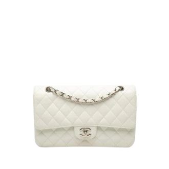 Chanel Pre-owned Double Flap Schultertasche - - Pre-owned - Damen - Wei&szlig; - ONE SIZE
