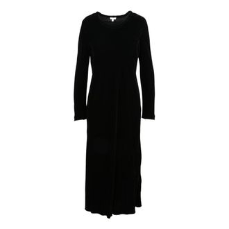 Aspesi Langes Samt-Tunika-Kleid - - Dresses - Damen - Schwarzk - M