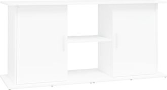 Generic Aquariumständer mit Fächer und Ablagen, Aquarienschrank, Aquarium Unterschrank, Aquarium Tisch, Aquarienunterschrank, Terrarium Schrank, Betongrau, (1