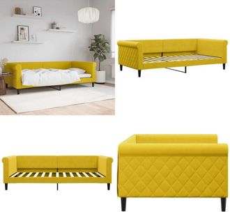 vidaXL Tagesbett Gelb 100x200 cm Samt - Sofa - Schlafsofa