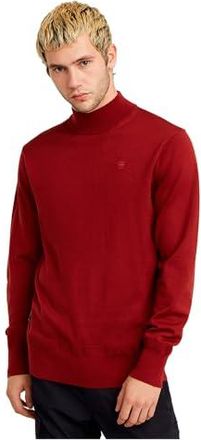 G-Star G-Star Homme Premium Core Mock Neck Knitted Sweater, Rouge (dry red D25175-D847-5298), XL