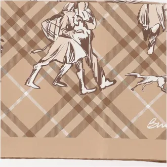 Burberry Silk Novacheck Scarf - Beige