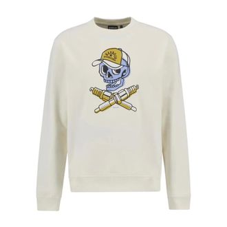 Barbour Homme, Sweatshirts et sweats &agrave; capuche, Blanc, Taille: XL Vintage SweaT-shirt Whisper White