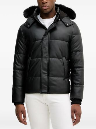 Guess Co Lang&auml;rmelige Kapuzenjacke - Schwarz