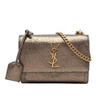 Saint Laurent Sac bandouli&egrave;re Sunset Pre-owned - Femme - Pre-owned - Brun - Taille: ONE Size