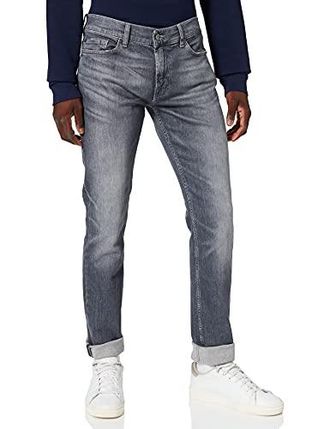 7 For All Mankind Ronnie Wintry Grey Jeans, Gris, 38W x 30L Homme