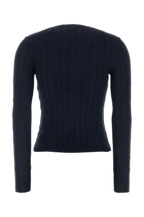 Polo Ralph Lauren Cable-Knit Cotton Sweater - Navy