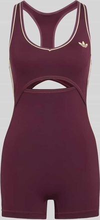 adidas Slim Fit Sport-Jumpsuit mit Kontraststreifen