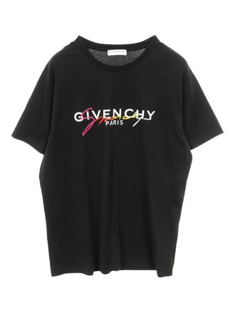 Givenchy t-shirt &agrave; logo imprim&eacute; et col ras du cou (ann&eacute;es 2010) - Noir
