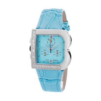 Laura Biagiotti Femme, Accessoires, Bleu, Taille: ONE Size Montre habill&eacute;e en acier inoxydable avec fonction date