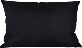 JACK 40x60cm Outdoor Lounge Kissen Dekokissen inkl. XXL-Füllung Wasserabweisend Sitzkissen Garten Stuhl Lotus Effekt, Farbe:Schwarz