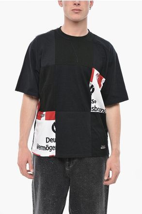 Children of the discordance Patchwork Cotton Crewneck T-Shirt size One Size