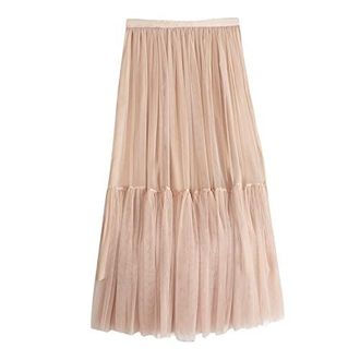 Generic Jupe de P&acirc;ques en tulle - Jupe courte des ann&eacute;es 50 - Jupon de ballet - Jupon de carnaval - Costume de carnaval pour femme - Costume court avec tulle,