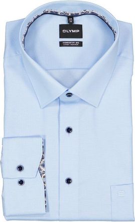Olymp Herren Hemd blau Comfort Fit